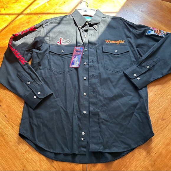 Wrangler | Shirts | Vintage Wrangler Patch Shirt | Poshmark